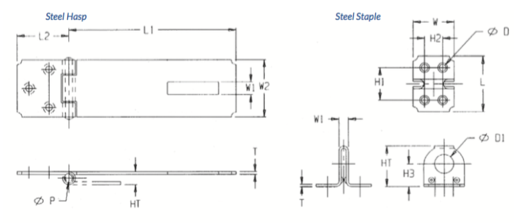 Hasps and Staples | PANELOC